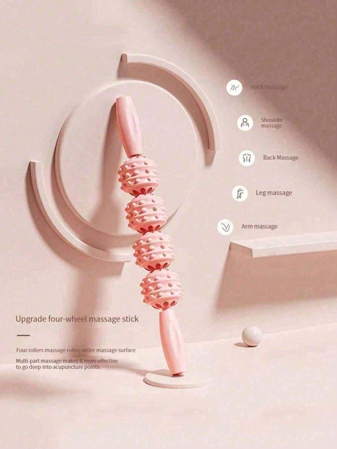 Mace Massages Muscles To Relax Body Yoga Pole Roller Roller Massage ...