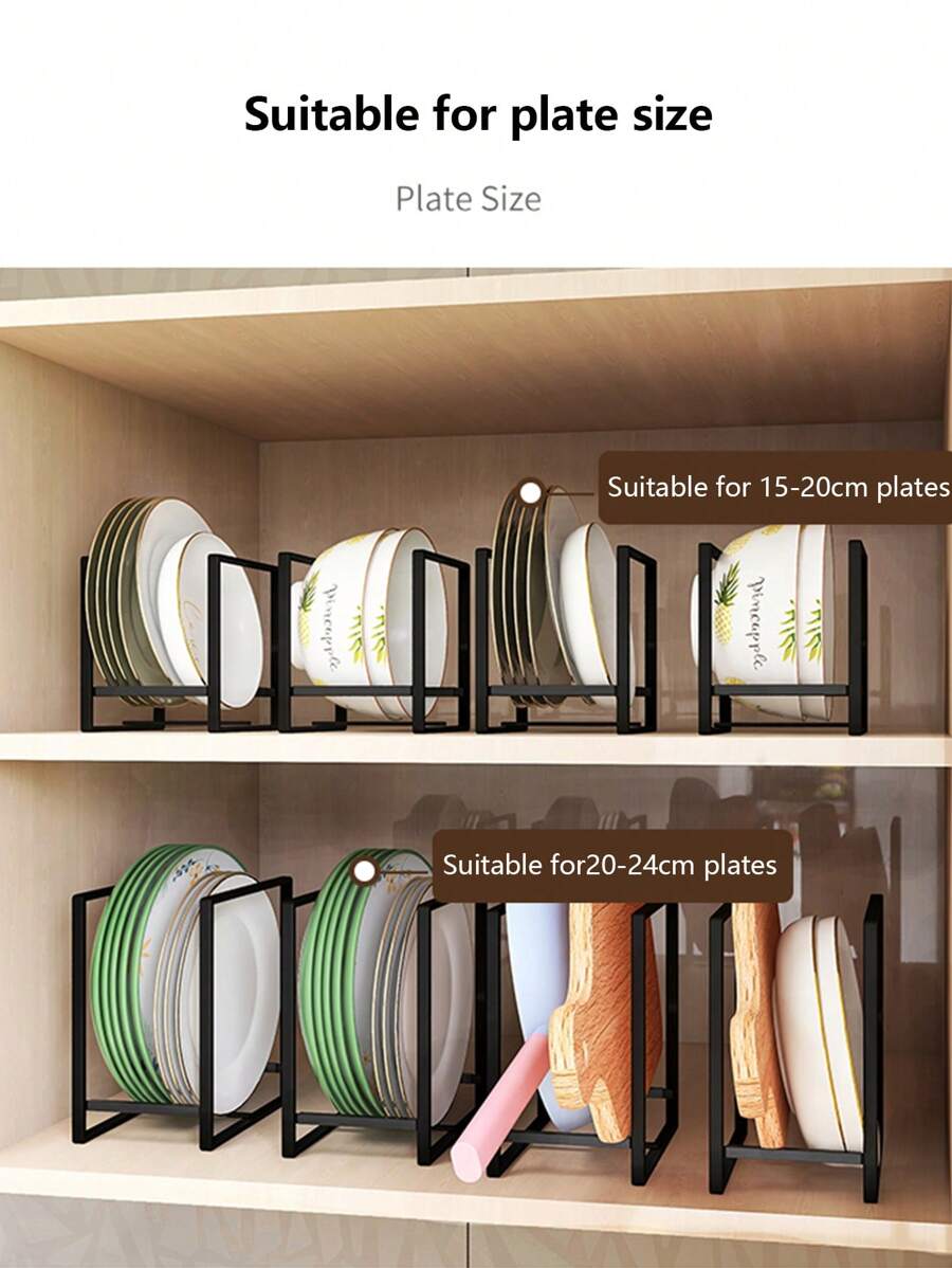 Pack Of 1 - Drawer Dish Storage Rack, Plate Rack, Bracket In-Cabinet ...