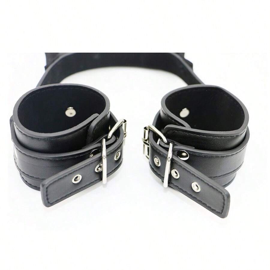Adult Pu Leather SM BDSM Handcuffs Bondage Erotic Sex Toy For Women ...