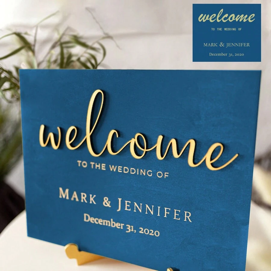 Welcome Wedding Sign - Bridal Shower Welcome Sign - Welcome Sign ...