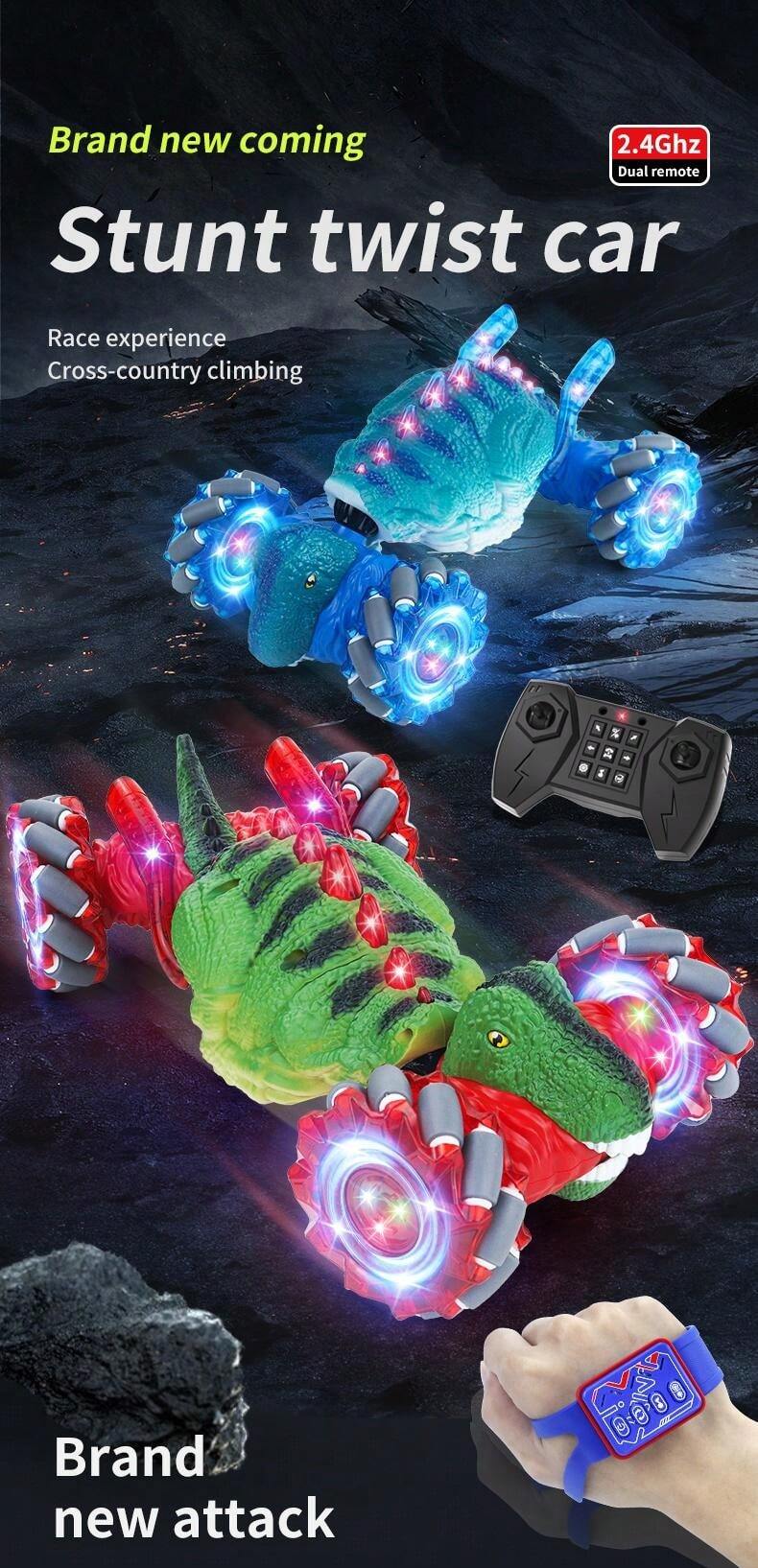 Kids Gesture Control Deform Car Dinosaur Remote Control Car Toy, Drift ...