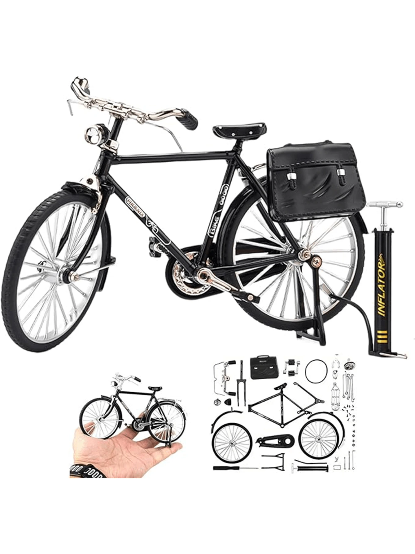 Retro Mini Bike Model, Mini Finger Bike For Collection And Bookshelf ...