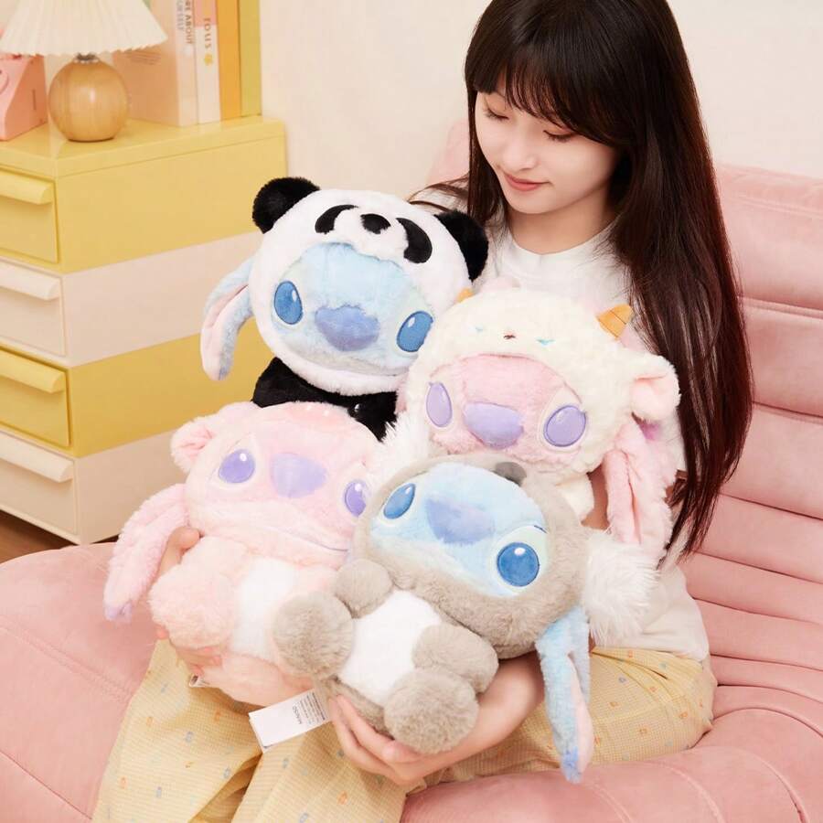 Miniso ディズニー スティッチ コレクション 11インチ コスチューム ぬいぐるみ (ピグレットエンジェル) | SHEIN JAPAN