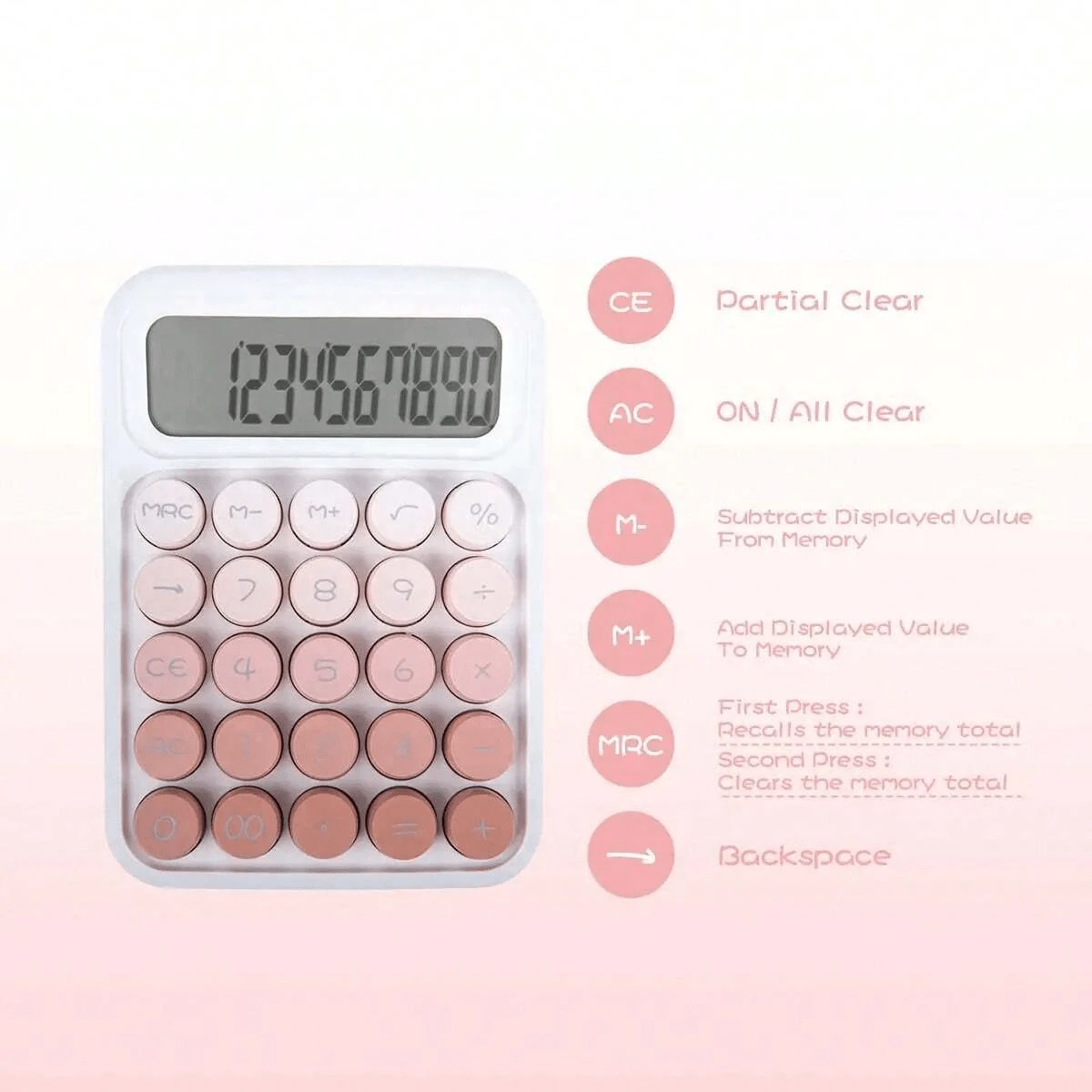 1pc Gradient Dopamine Calculator Mechanical Keyboard, High-End Color ...