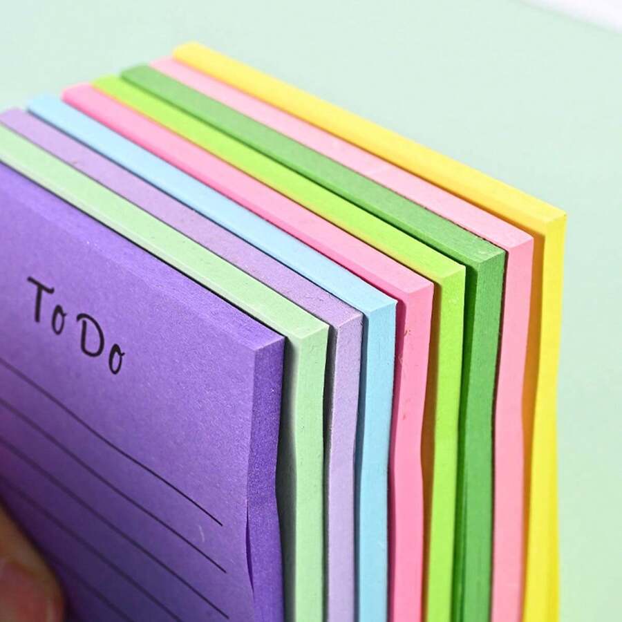 1pc Creative Multicolor Sticky Notes, To Do List Memo, Self-Adhesive ...