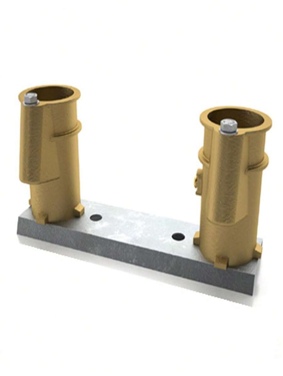 4 In. Anchor Socket Channel Set - 8 In. On Center Bronze Hanover Socket ...