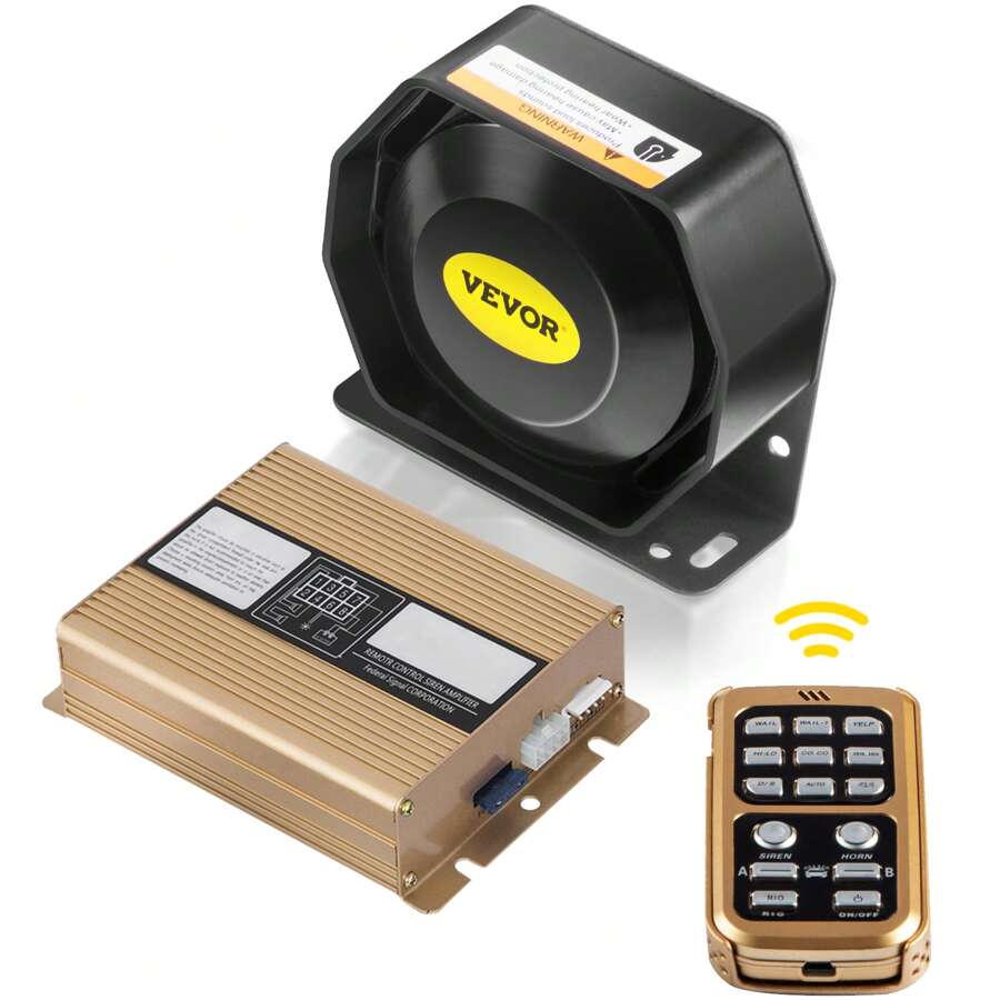 Police Siren PA System 200W 8 Sound Loud Car Warning Police Fire ...