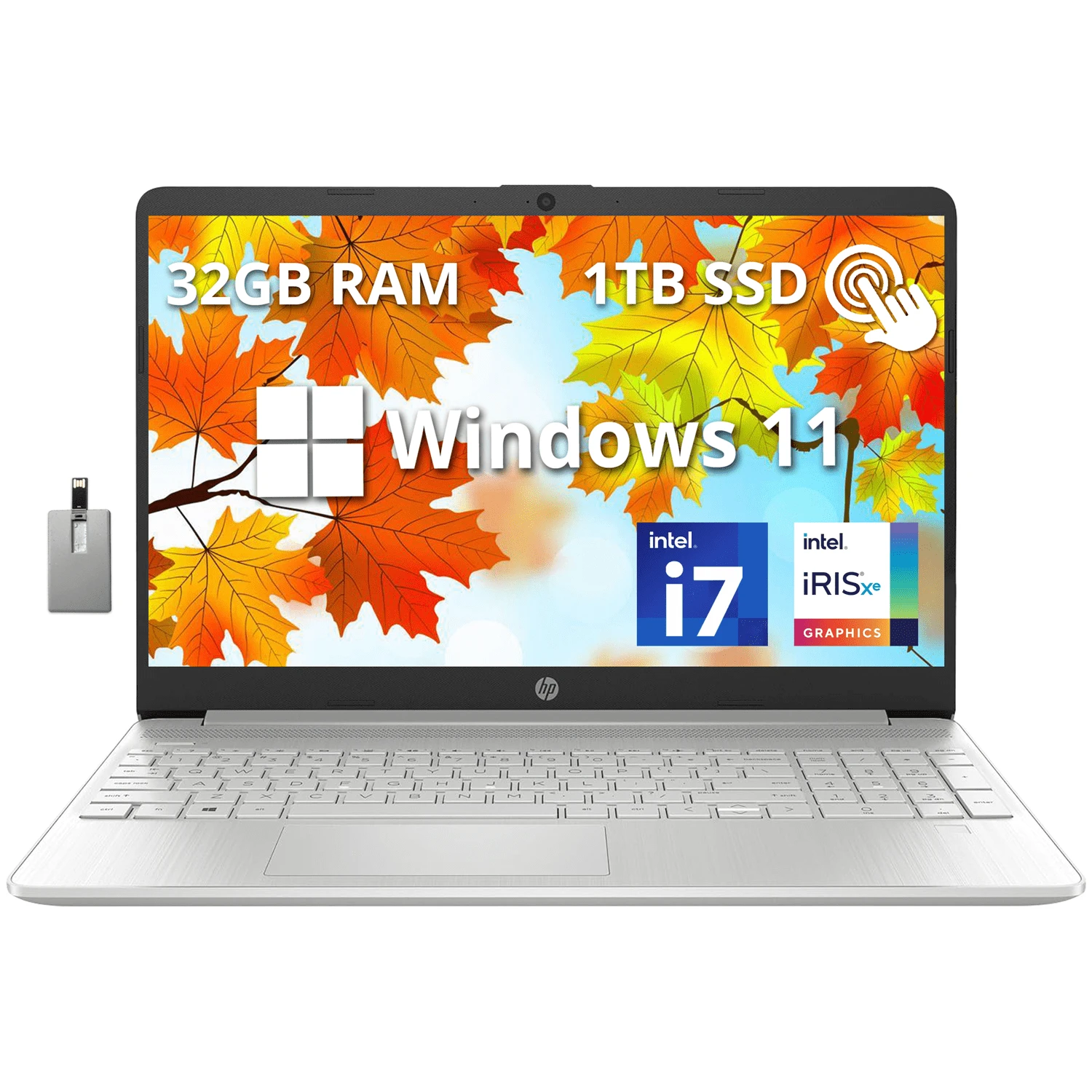 H P HP 15.6" FHD Touchscreen Laptop, Intel Core I7 1255U Processor, Up ...