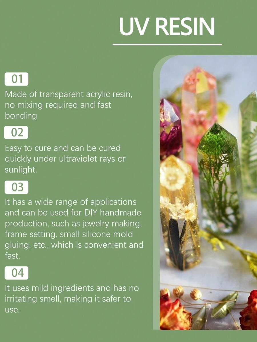 Epoxy Resin Glue Highly Transparent Resin Drip Glue DIY Handmade ...