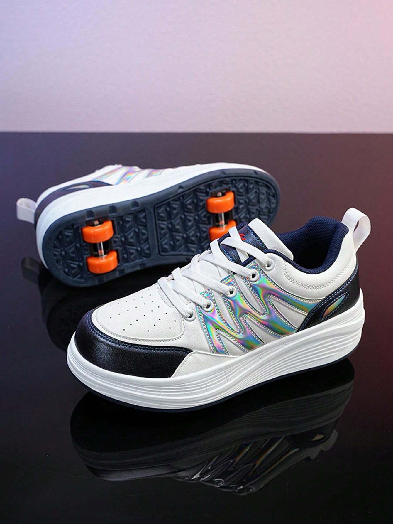 Tênis com Rodas de 4 Rodas para Meninos Pequenos, Tênis Esportivos com ...