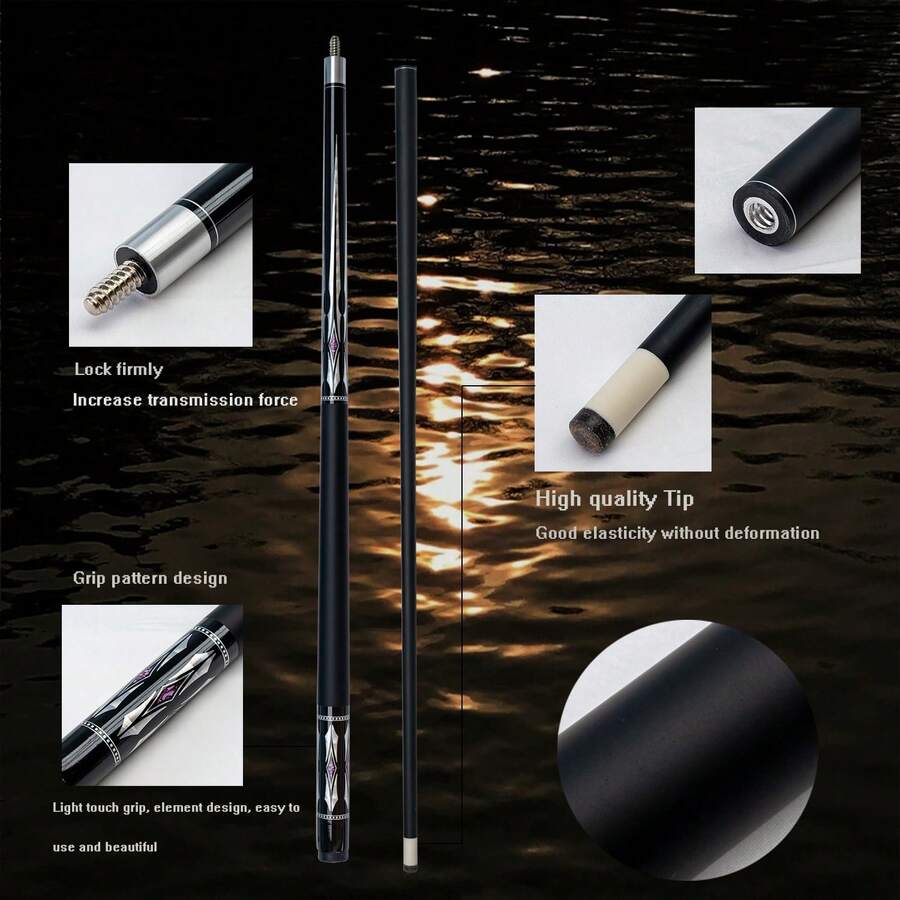 13mm Pointed, High-Tech Carbon Fiber & Fiberglass Pool Cue Stick ...