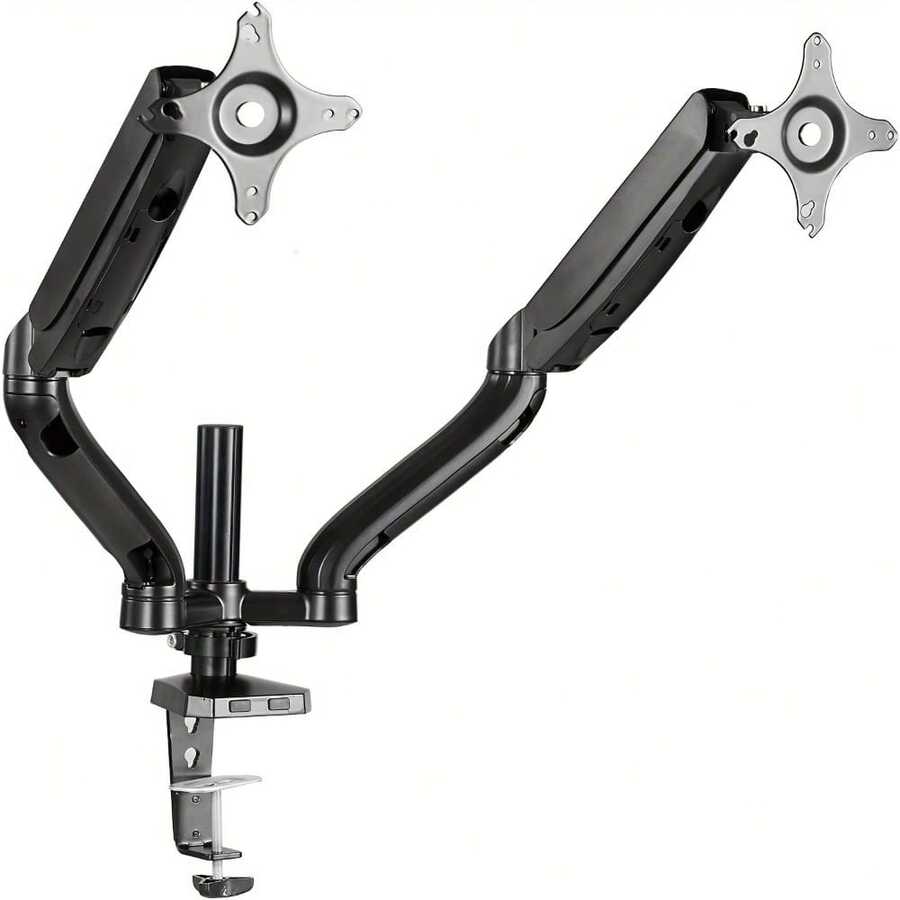 Dual LCD Monitor Mount Stand With 2 Fully Adjustable Screen Arms Up To ...