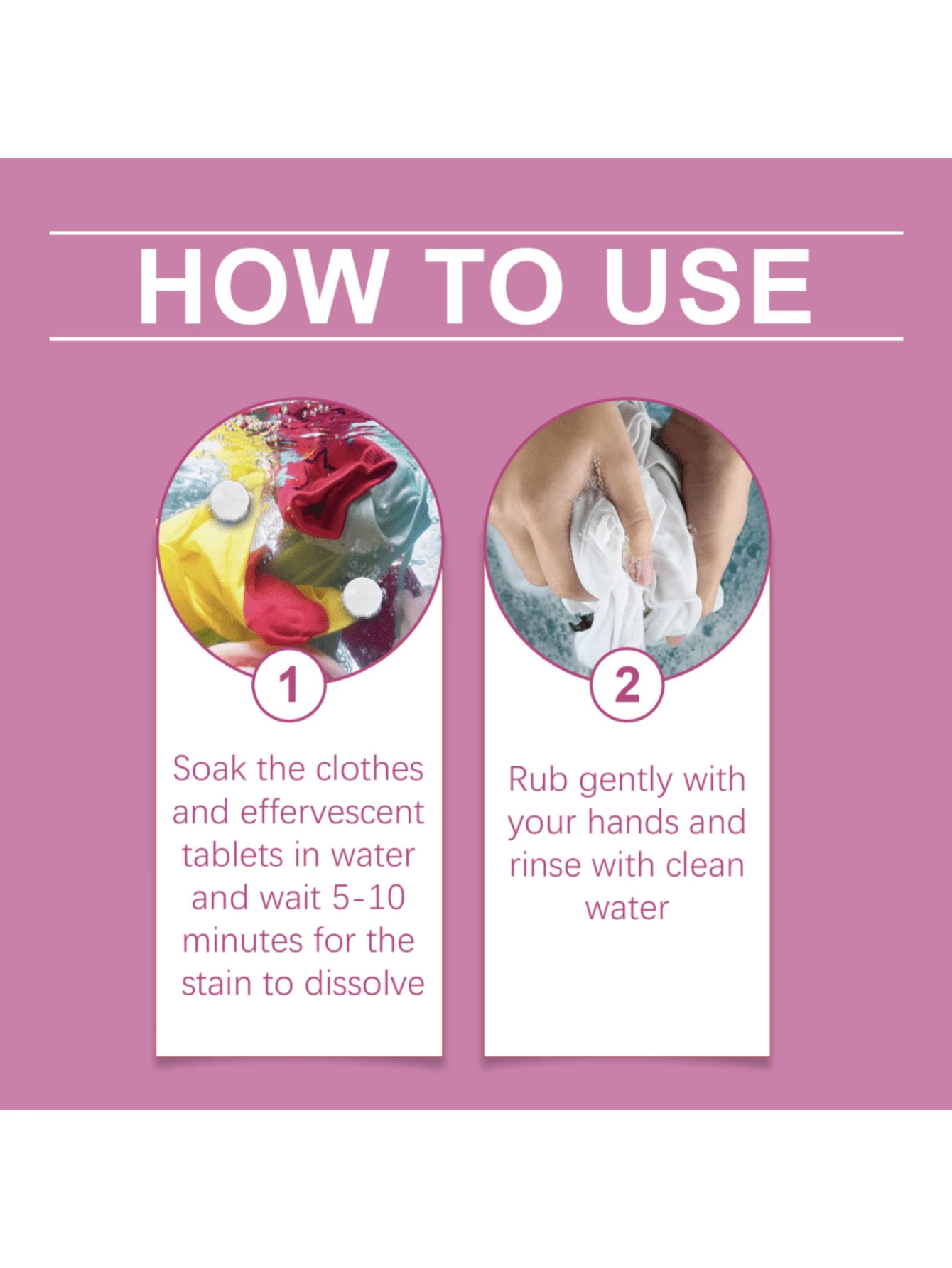JAKEHOE Clothes Stain Remover Foam Tablets Bio-Enzyme Explosive Salt ...