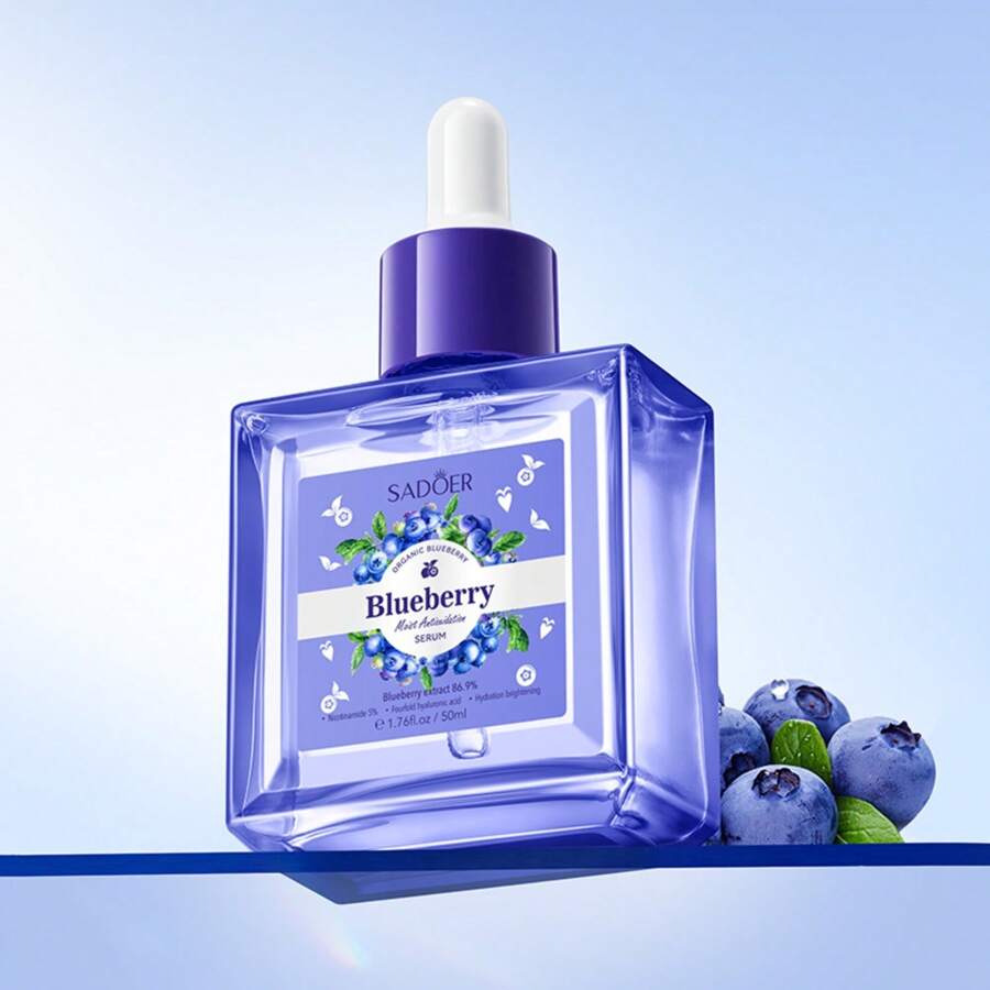 50ml Blueberry Hyaluronic Acid Serum, Whitening Moisturizing Antioxidant, Nourishing & Soothing ...
