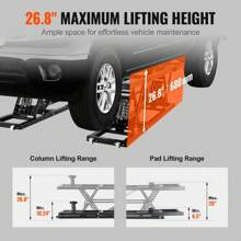 Car Lift 7000 LBS Capacity Portable Car Lift With Extended-Length ...
