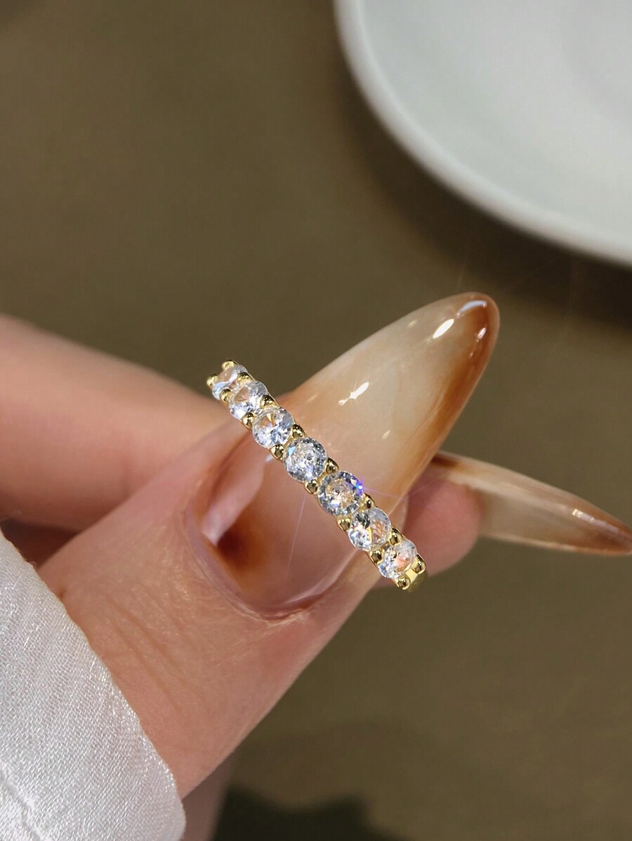 1Pc Moissanite Engagement Ring Wedding Band S925 Sterling Silver ...