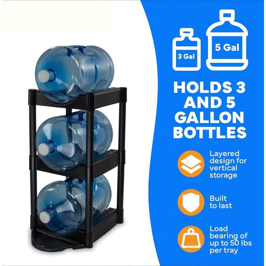 Bottle Buddy 3 Tray Water Bottle Racking Storage System With Floor ...