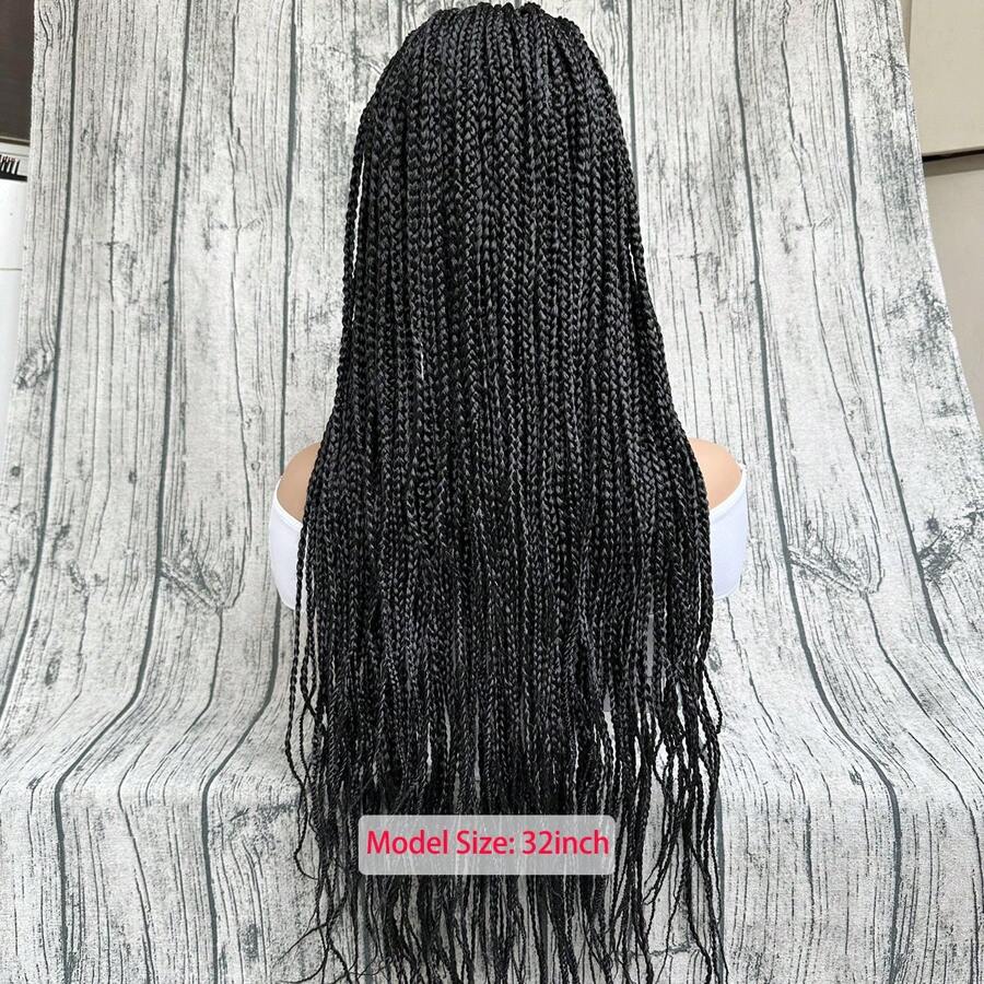 Braided Wig Full Lace Front Braided Wigs For Black Women Long Synthetic ...
