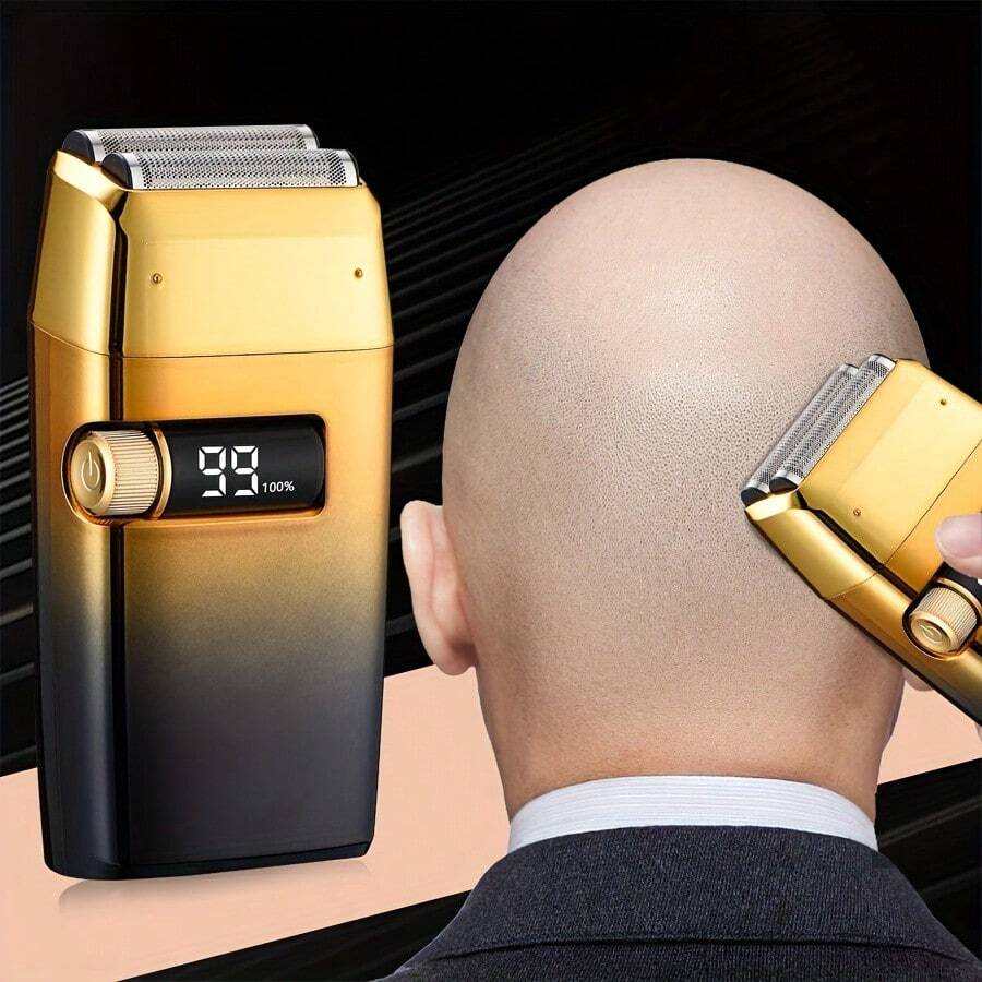 Electric Foil And Bald Shavers 2 In 1 Double Shaver For Men Blade And ...