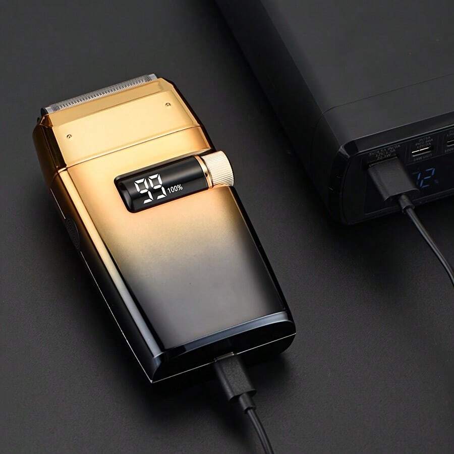 Electric Foil And Bald Shavers 2 In 1 Double Shaver For Men Blade And Popup Beard Trimmer With ...