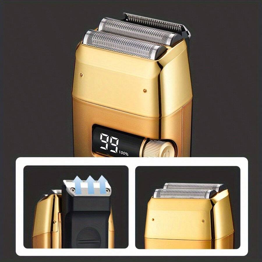 Electric Foil And Bald Shavers 2 In 1 Double Shaver For Men Blade And ...