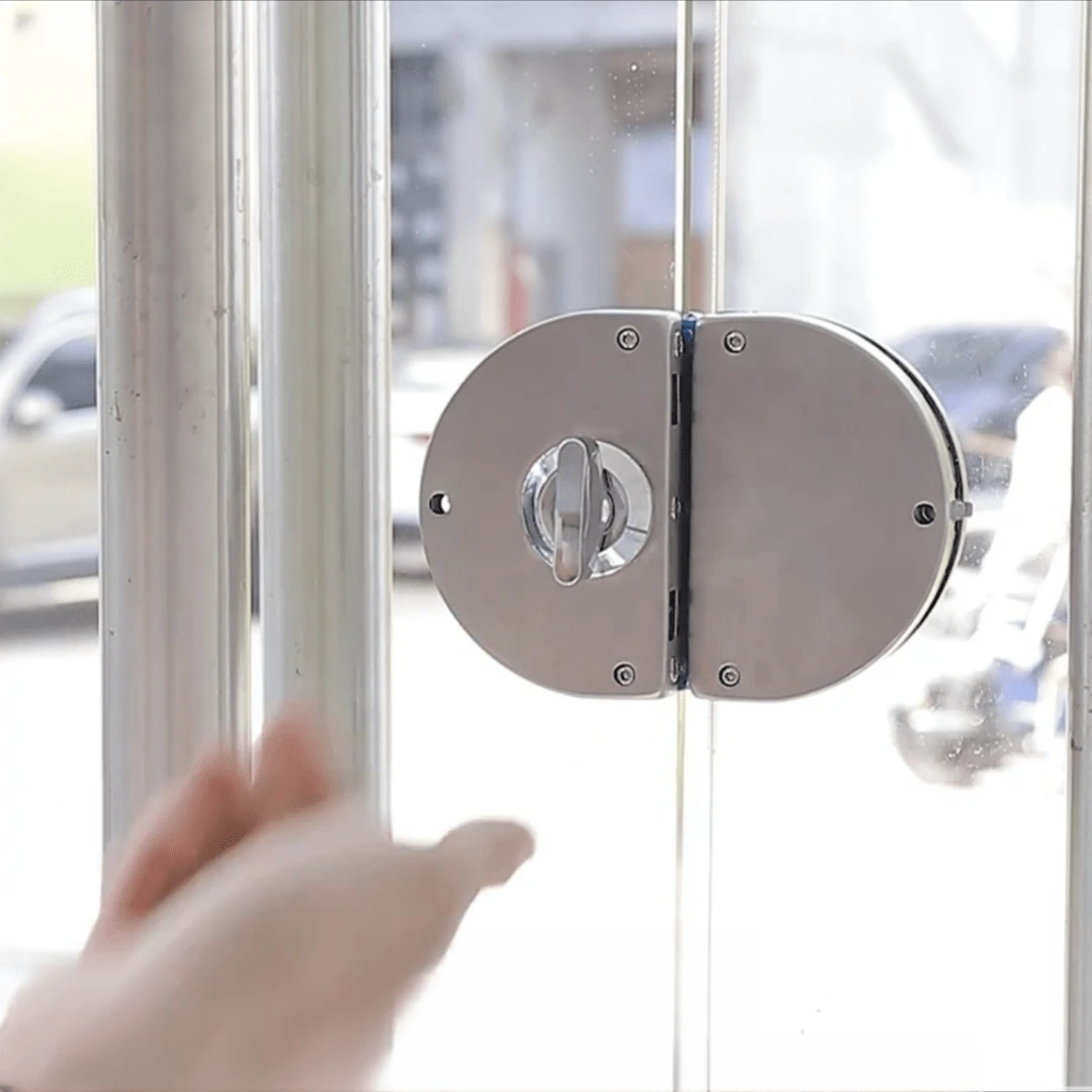 New Upgrade Frameless Glass Door Lock Fitting For Sliding Doors In ...