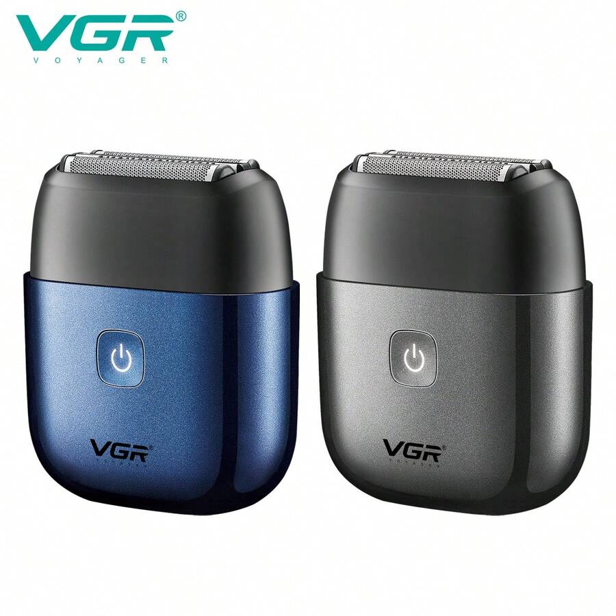 VGR Afeitadora eléctrica recargable profesional VGR para hombres con cubierta magnética de ...