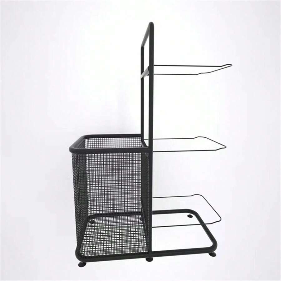 1 Freestanding Metal Sports Ball Storage Rack, Multi-Layer Basketball ...