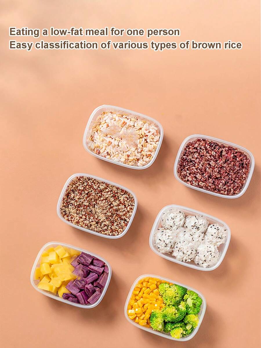 Multi-Grain Rice Meal Prep Containers, Freezer & Microwave Safe Lunch ...