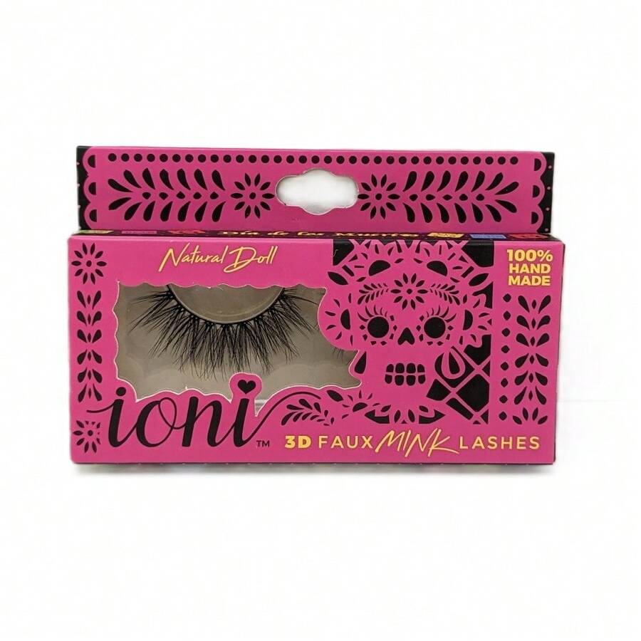 IONI Cosmetics Natural Doll Lite Eyelashes Pack Of 6- 100% Handmade ...