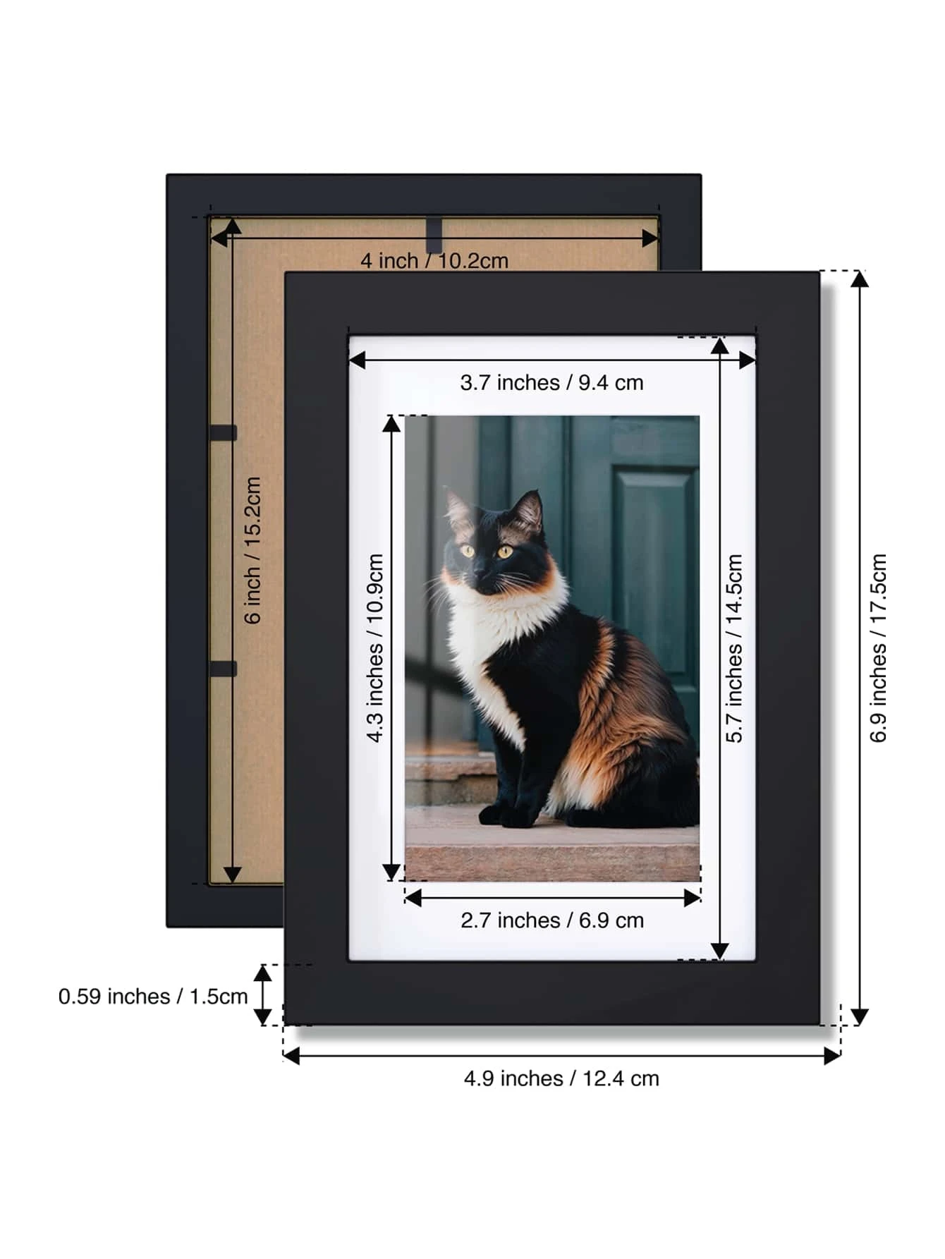 Versatile Wall-Mounted Picture Frames, Sizes 4x6, 5x7, 8x10, 11x14 ...