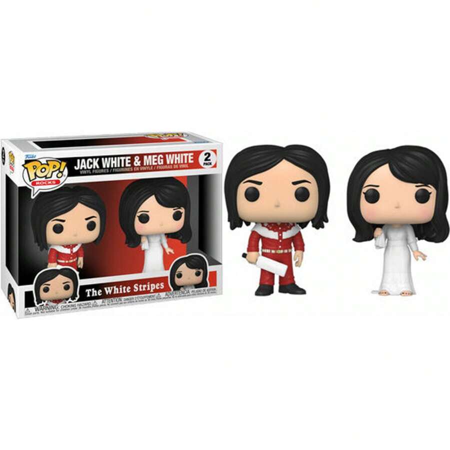 Funko | SET 2 POP FIGURES THE WHITE STRIPES JACK WHITE AND MEG WHITE ...