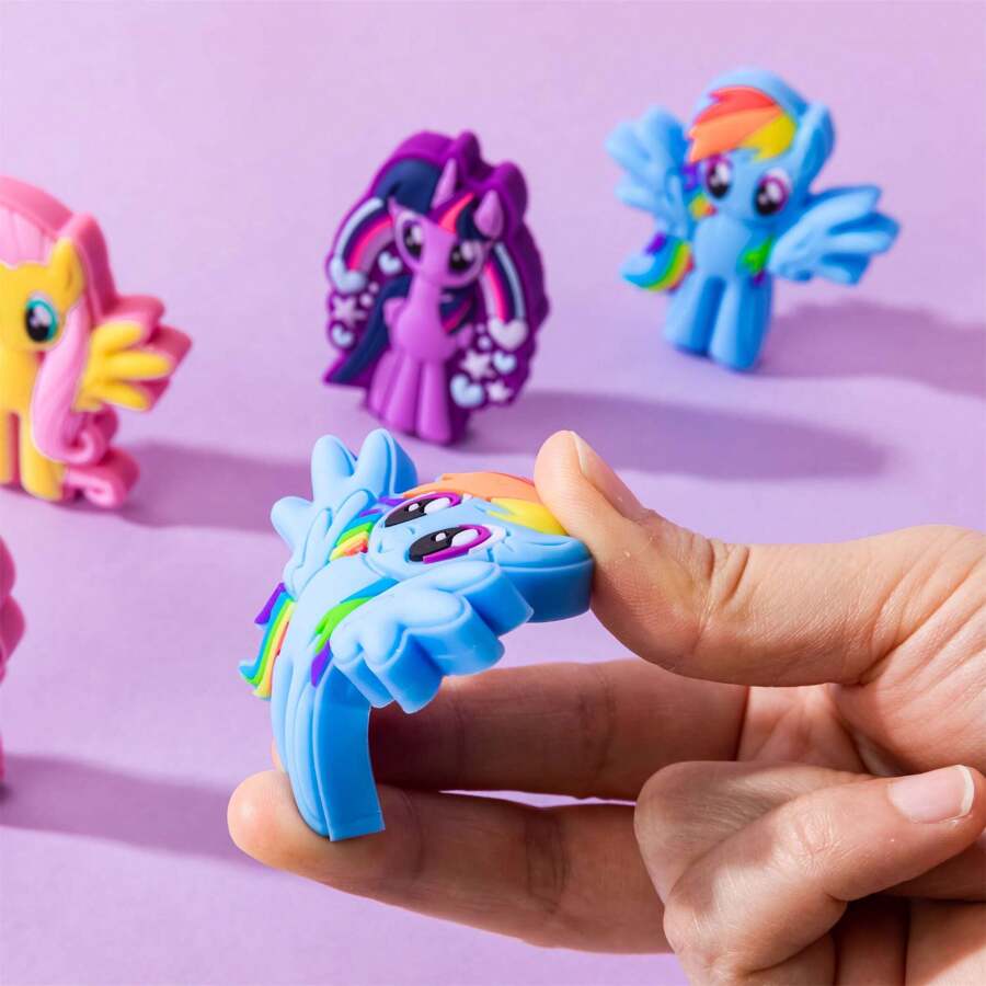 MY LITTLE PONY Iigen 4pcs Three-Dimensional Eraser Cartoon Eraser ...