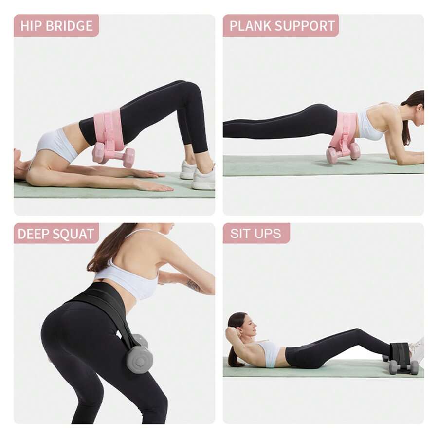 ABAHUB Fitness Sweating Hip Bridge Belt, Thrust Training Belt ,Flat ...