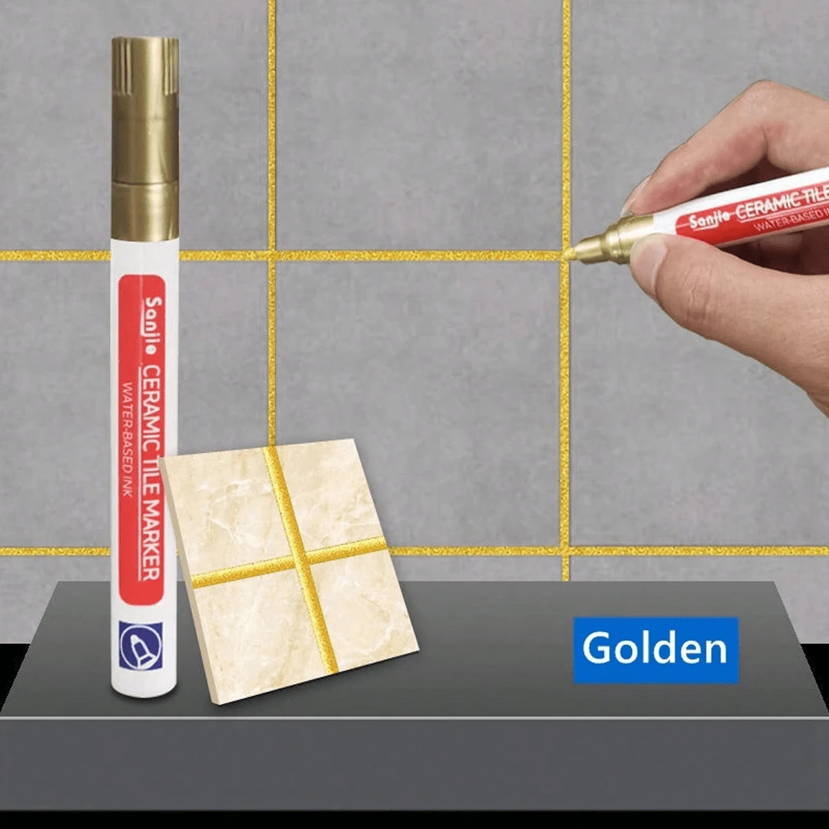 Waterproof Tile Gap Repair Pen, Anti-Mold & Waterproof Beauty Gap ...