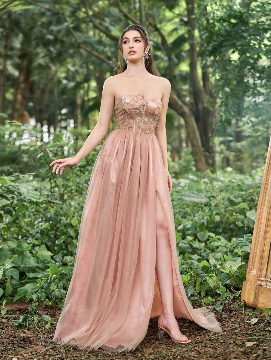 Faeriesty Women Formal & Evening Dresses Elegant Prom Wedding Guest Gown, For Graduation, Dinner ...