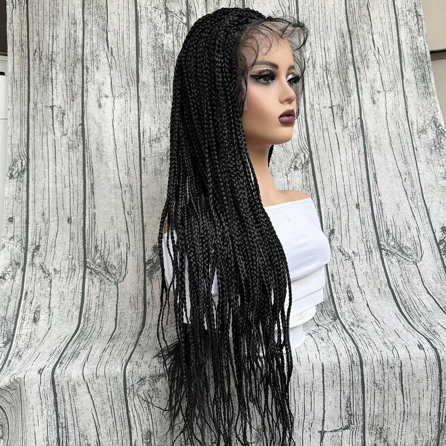 Synthetic Full Lace Braided Wigs For Women Girls Crochet Box Wig ...
