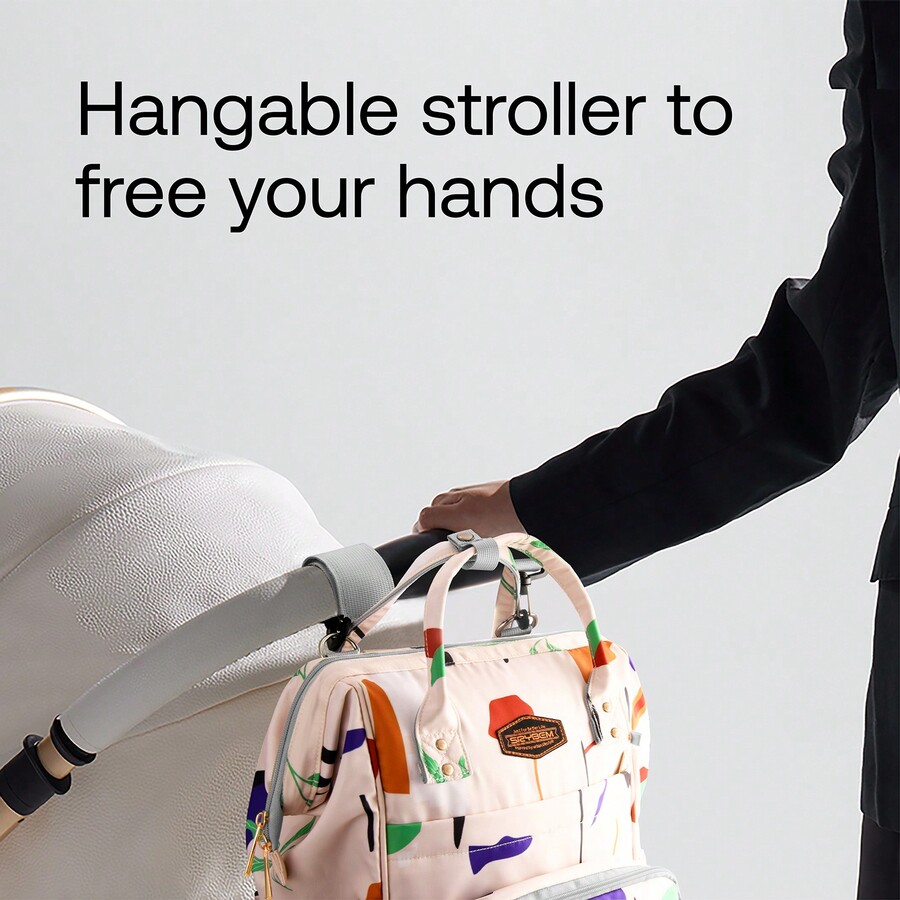 Diaper Bag Backpack For Baby Composite Printing Waterproof Fabric ...