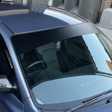 1pc Black Matte Windshield Sunshade Sticker, Anti-Glare Car Rear Window ...