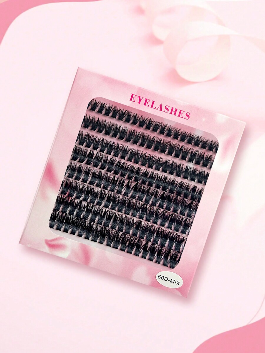 160Pcs Individual Cluster Lashes 60D Fluffy Natural Look D Curl Soft 8 ...