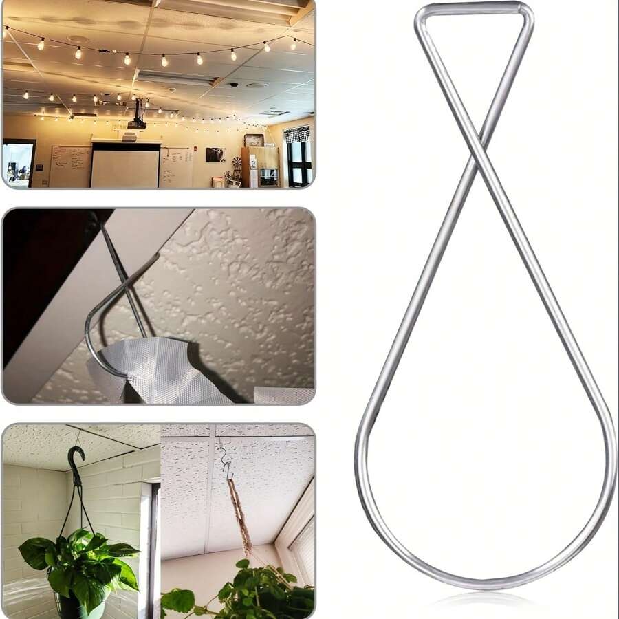 20/50pcs Ceiling Hooks, T-Type Clips For Hanging Signs In Office ...