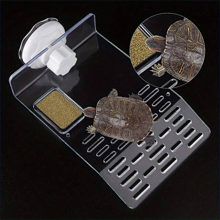 Plastic Turtle Basking Platform - Clear Floating Reptile Habitat ...