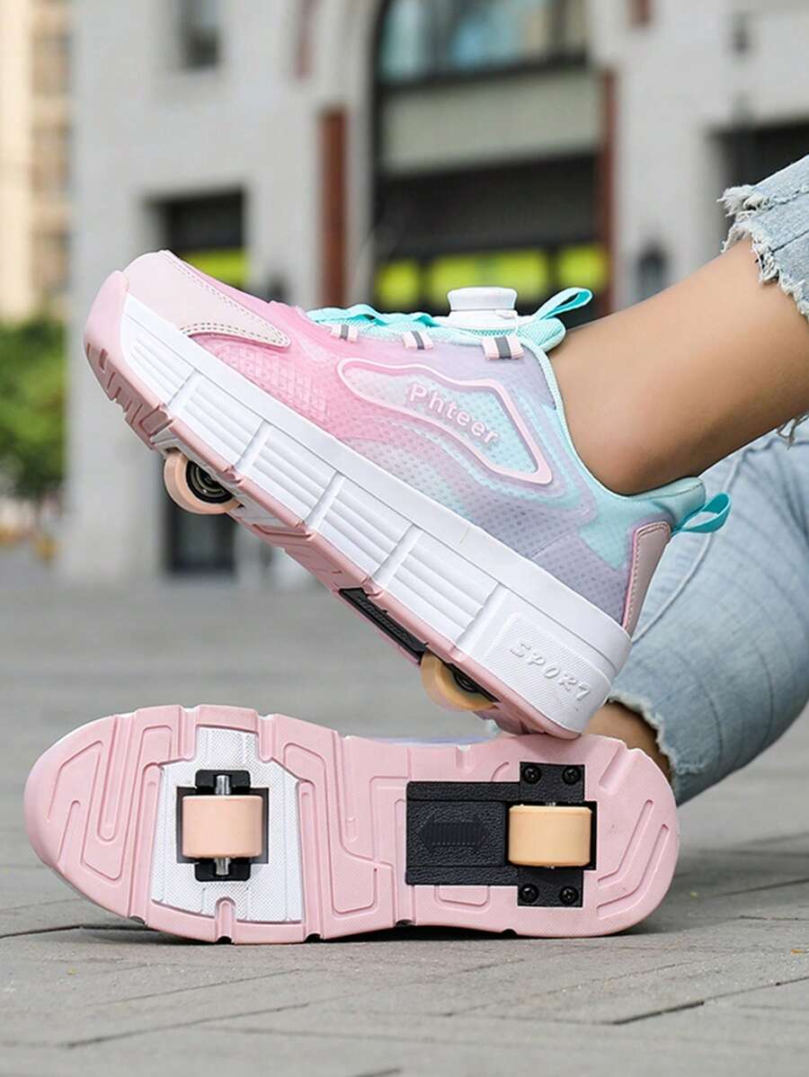 2-Wheel Skate Shoes With Hidden Retractable Wheels, For Women | SHEIN UK