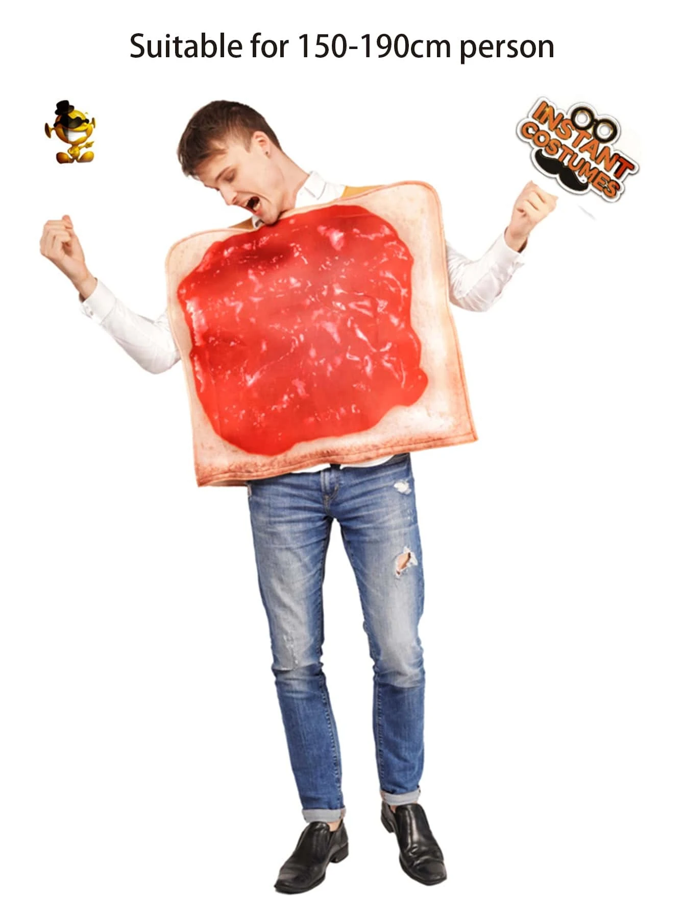 Adult Unisex Peanut Butter & Toast Mascot Costume For Cosplay, Stage ...