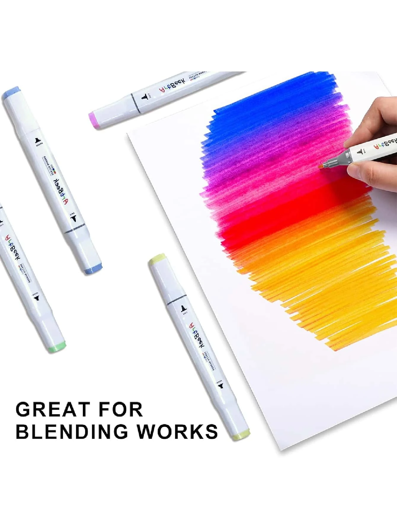 ArtBeek 80 Colors Alcohol Markers Set, Illustration Permanent Markers ...