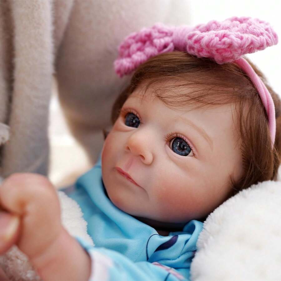 Boneca de bebê realista de corpo macio de 17 polegadas, bonecas de bebê ...