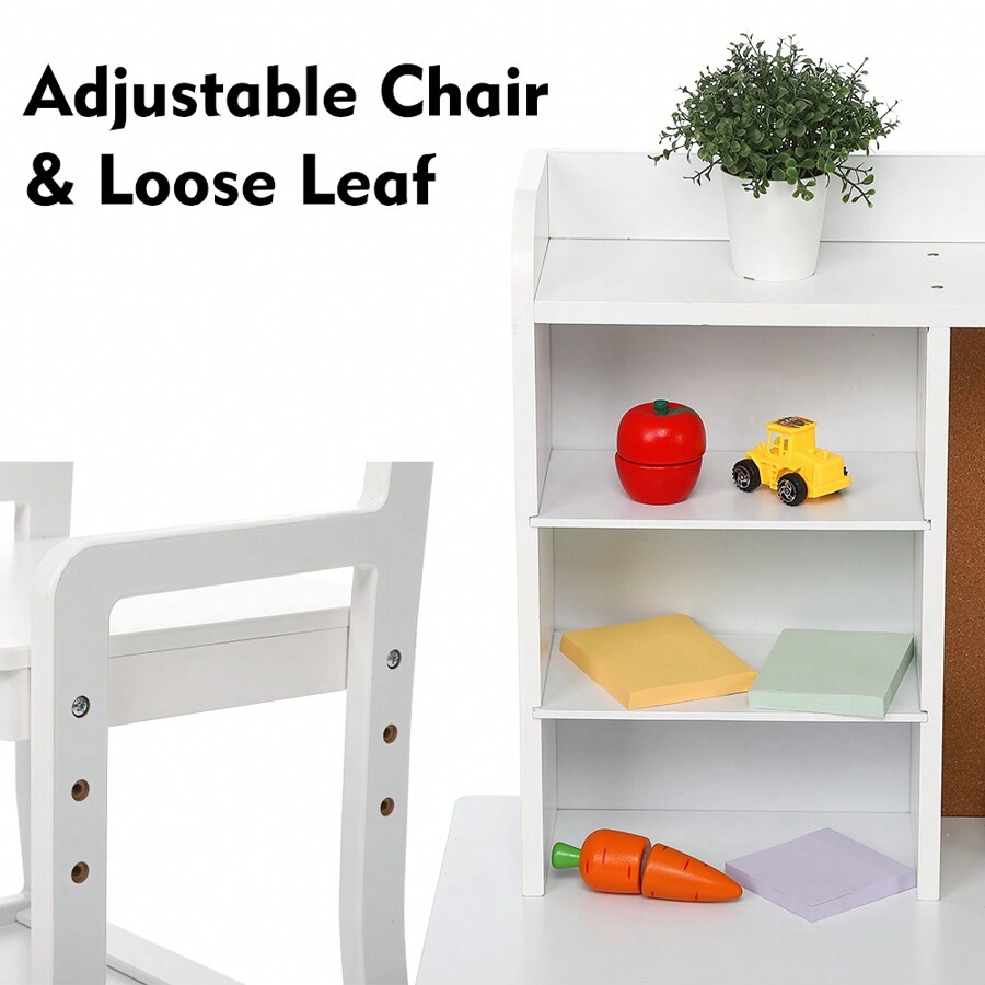 Wooden Study Desk For Children, Kids School Study Table With Chair ...