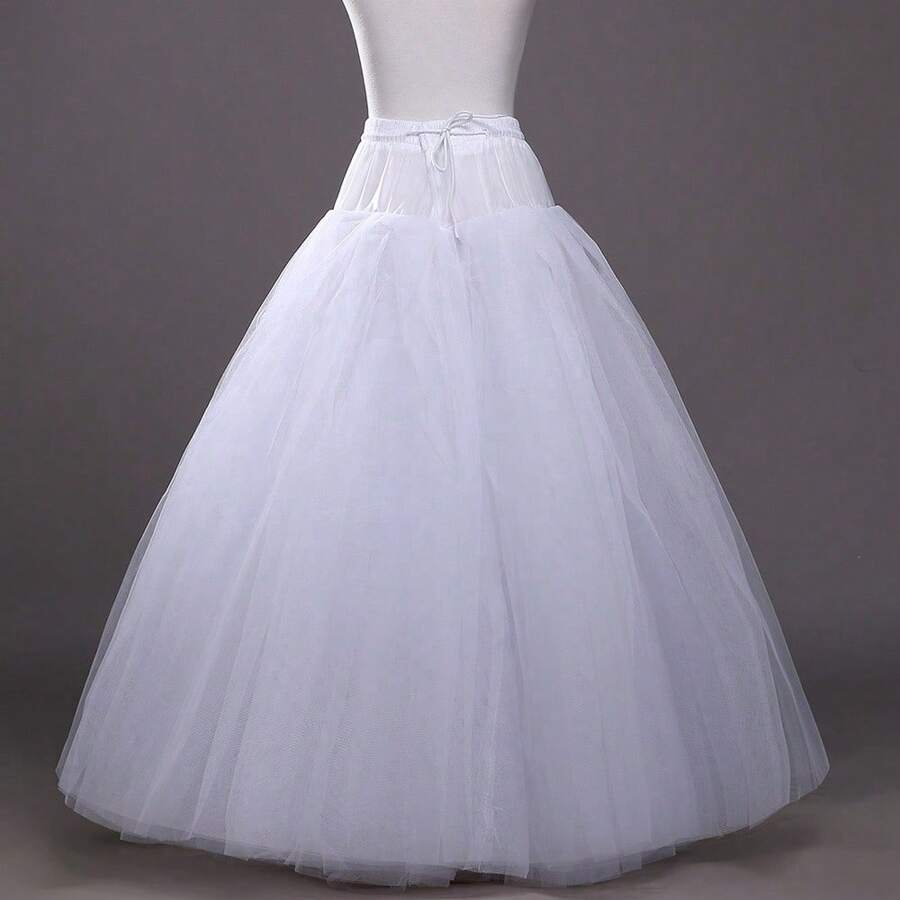 Long Soft Petticoat Underskirt For Wedding Dress, Multi-Layer Hard Mesh ...