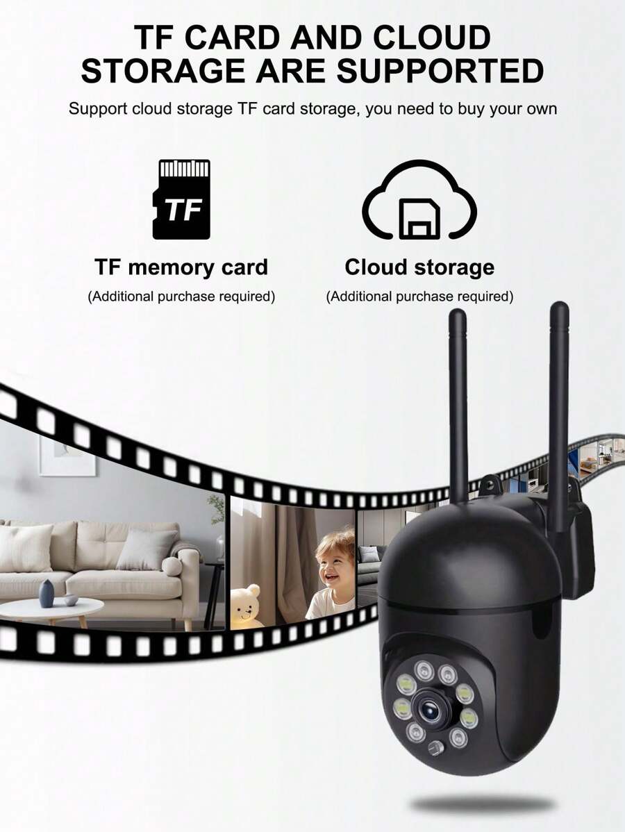 Teruhal 1 pieza Cámara de seguridad inalámbrica WiFi HD 1080P, video ...