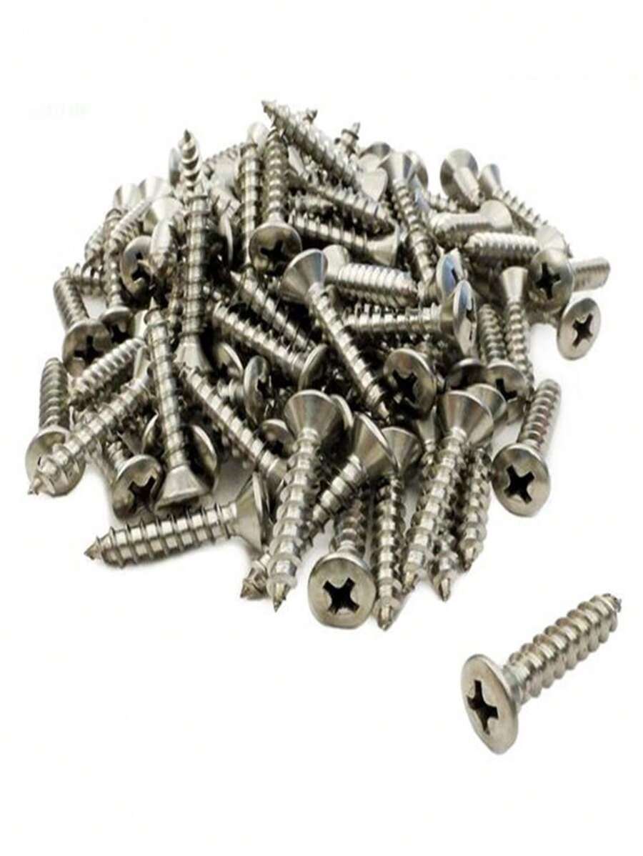 Unbeatablesale Stainless Steel Stair Scre - Bag Of 100 | SHEIN UK